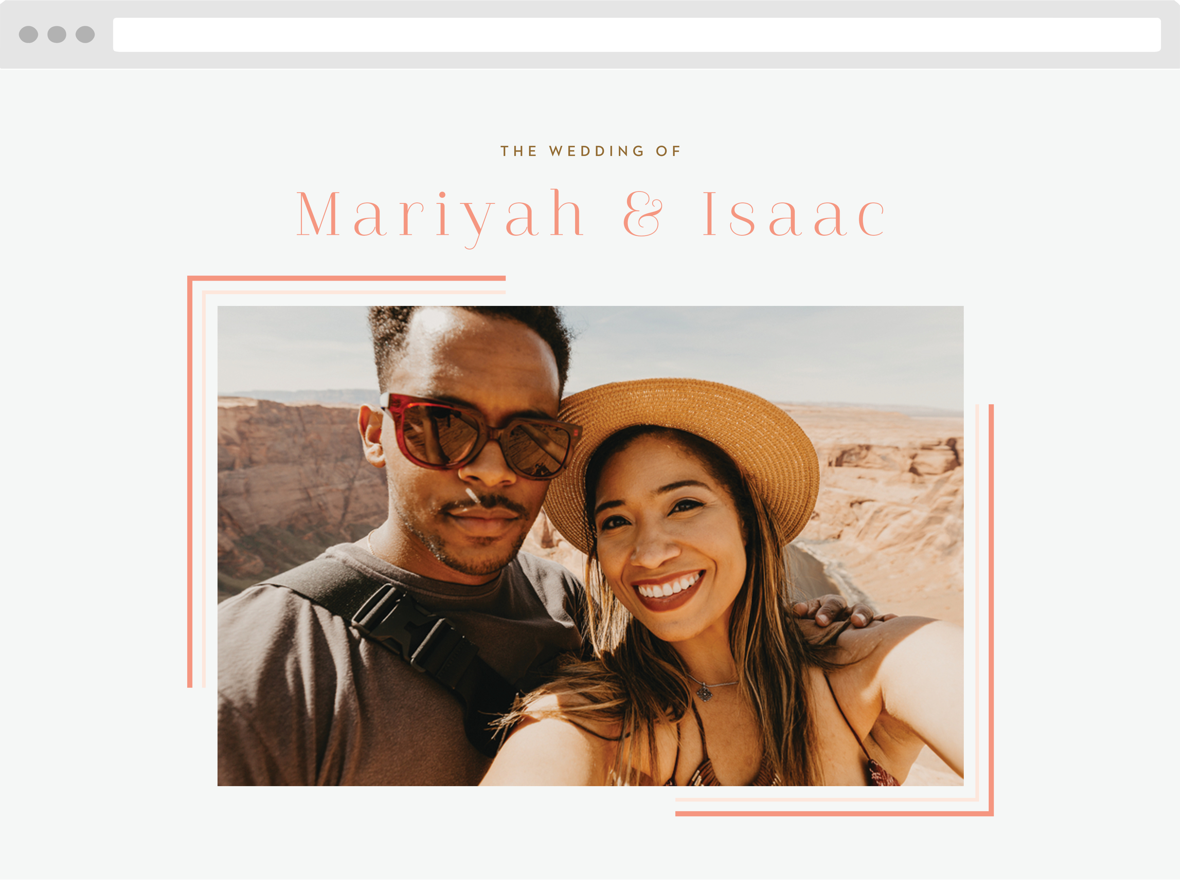 Clean Lines Wedding Website by Basic Invite