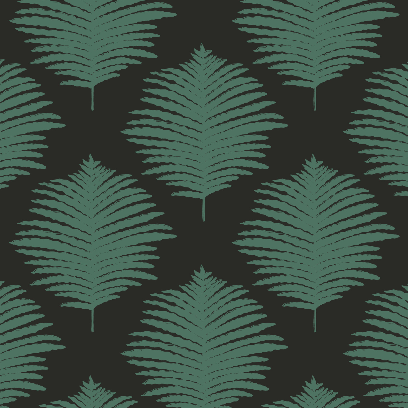 Botanical Art Deco Peel and Stick Removable Wallpaper | Love vs. Design