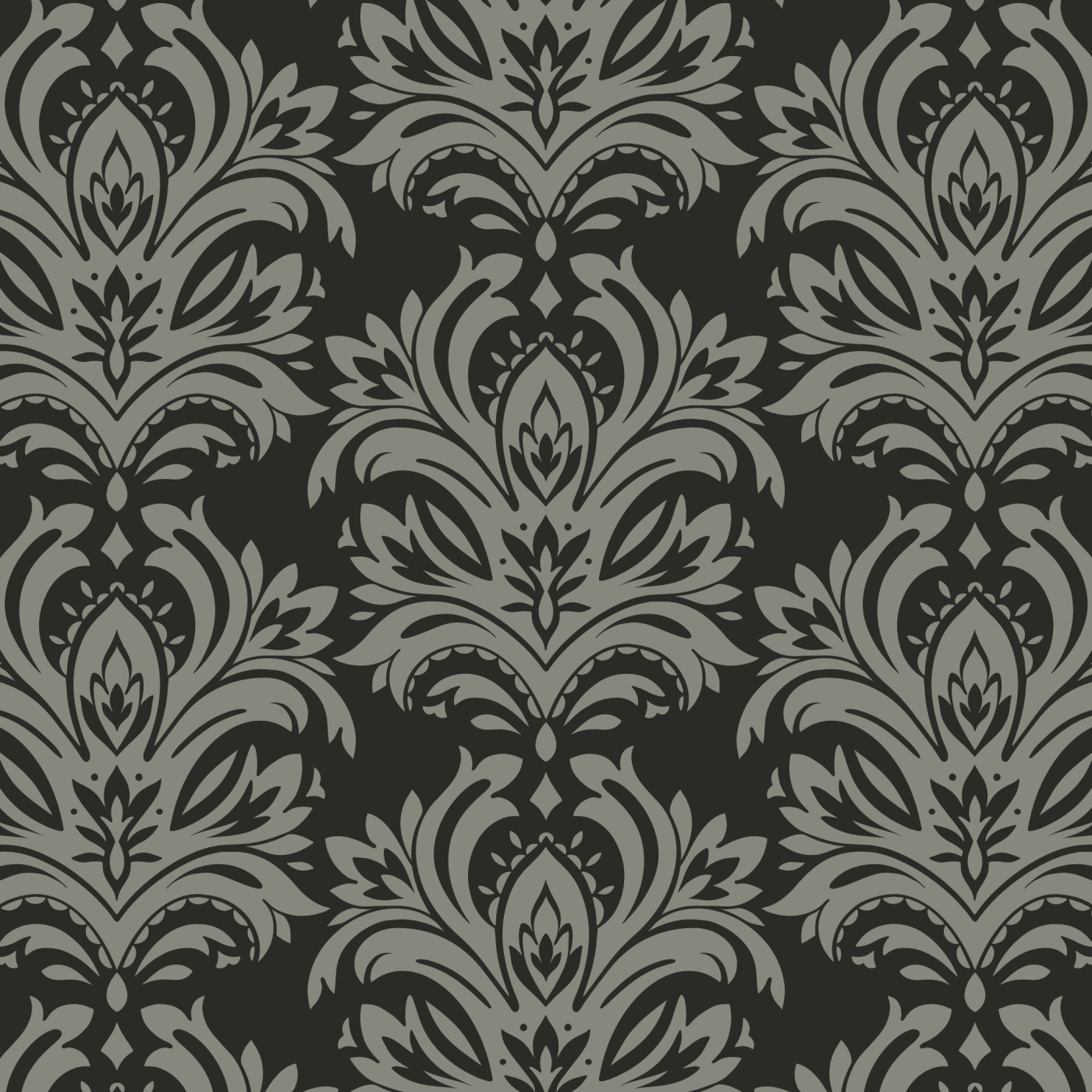 Formal Damask Peel And Stick Removable Wallpaper | Love vs. Design