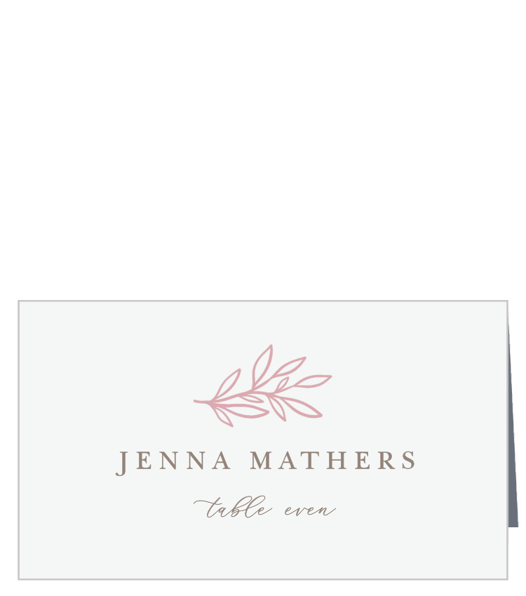 Circled Monogram Place Cards by Basic Invite