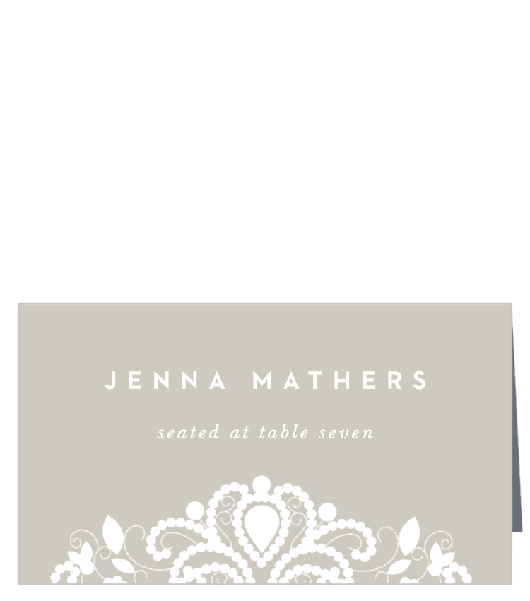 Old Fashioned Charm Place Cards by Basic Invite