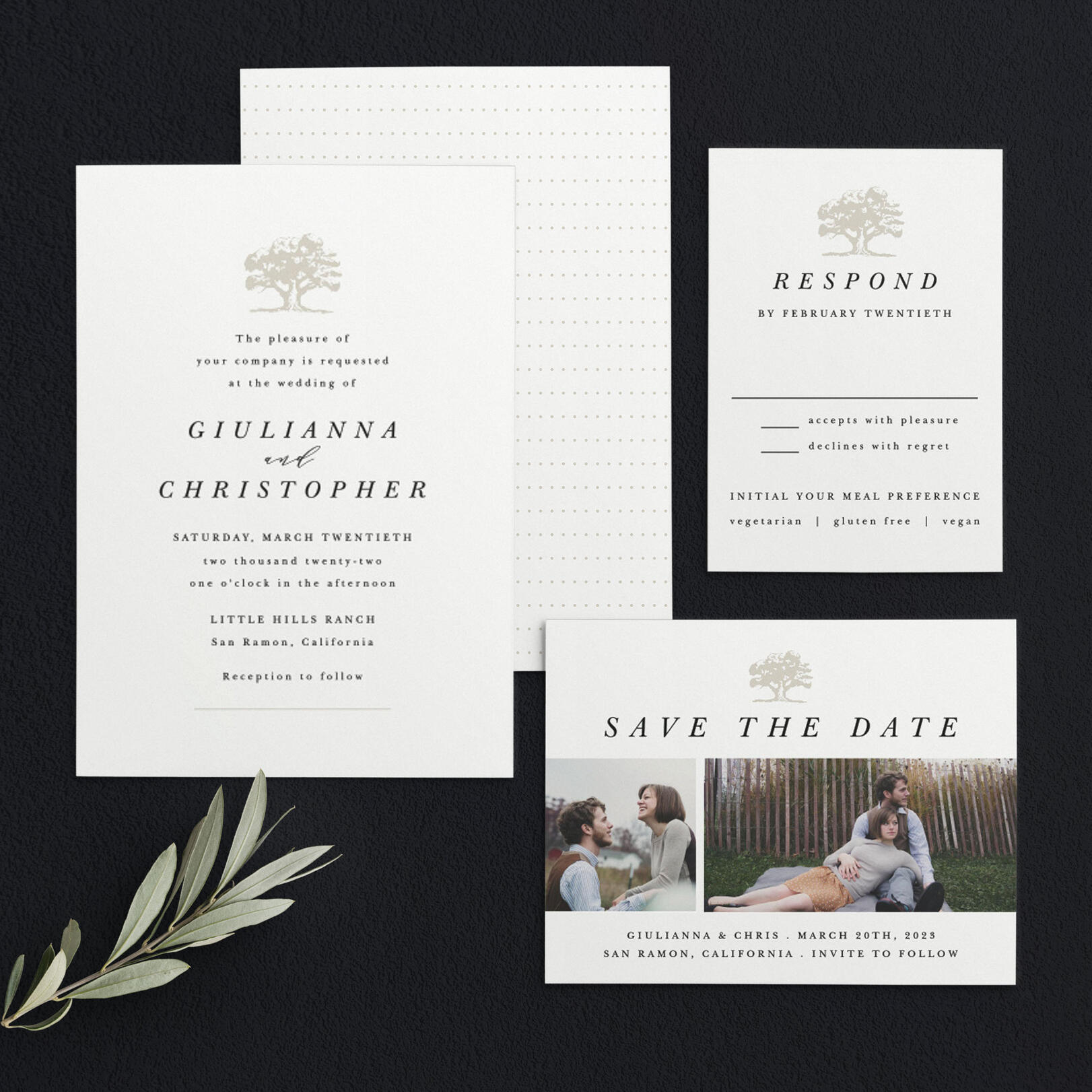 Majestic Tree Wedding Invitation