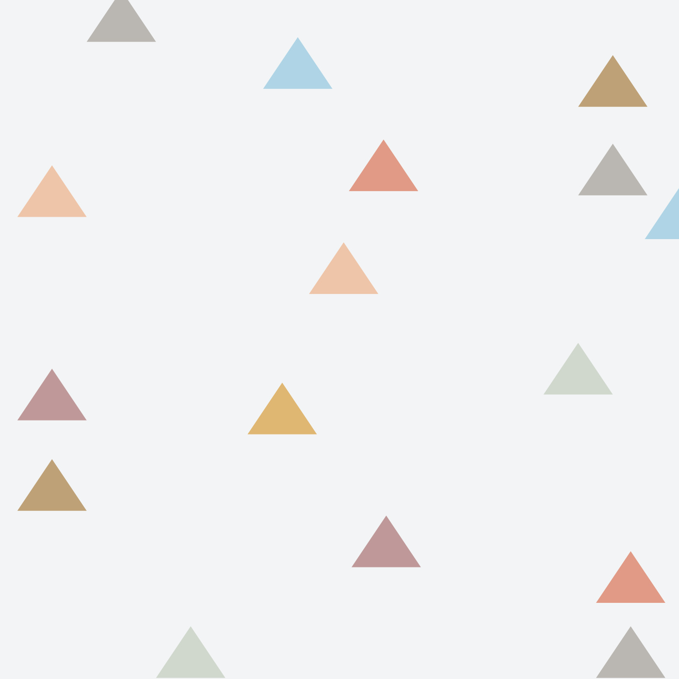 Colorful Triangles Peel And Stick Removable Wallpaper | Love vs. Design