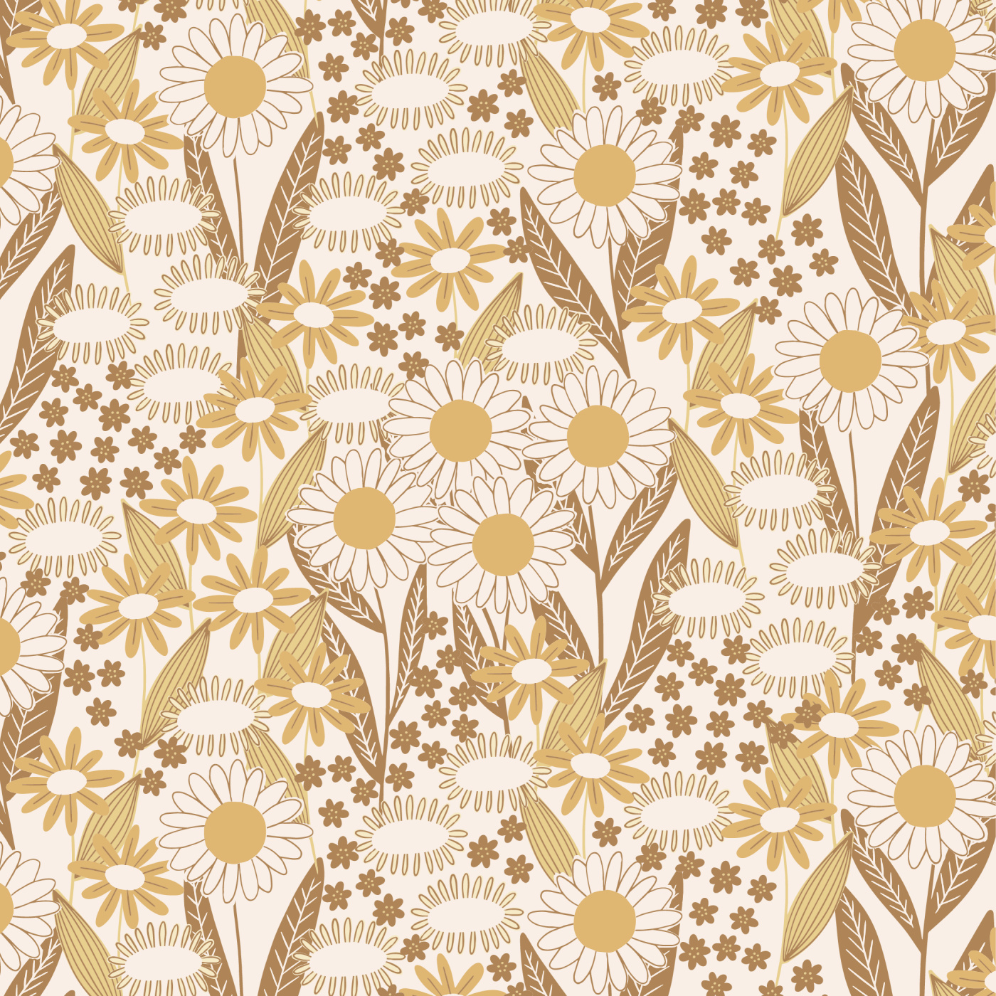 Retro Field Peel And Stick Removable Wallpaper | Love vs. Design