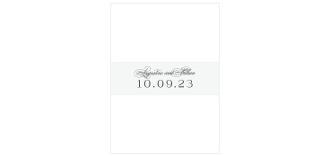 Lovely Opaque Wedding Programs by Basic Invite