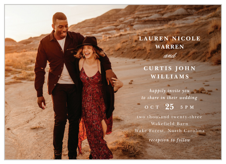 Photo Wedding Invitations | Picture Wedding Invitations