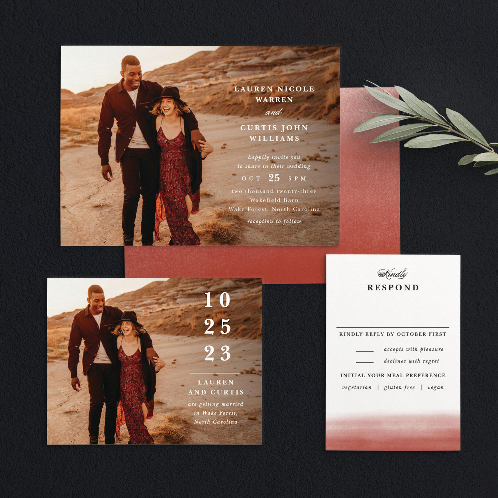 Happy Couple Wedding Invitations by Basic Invite