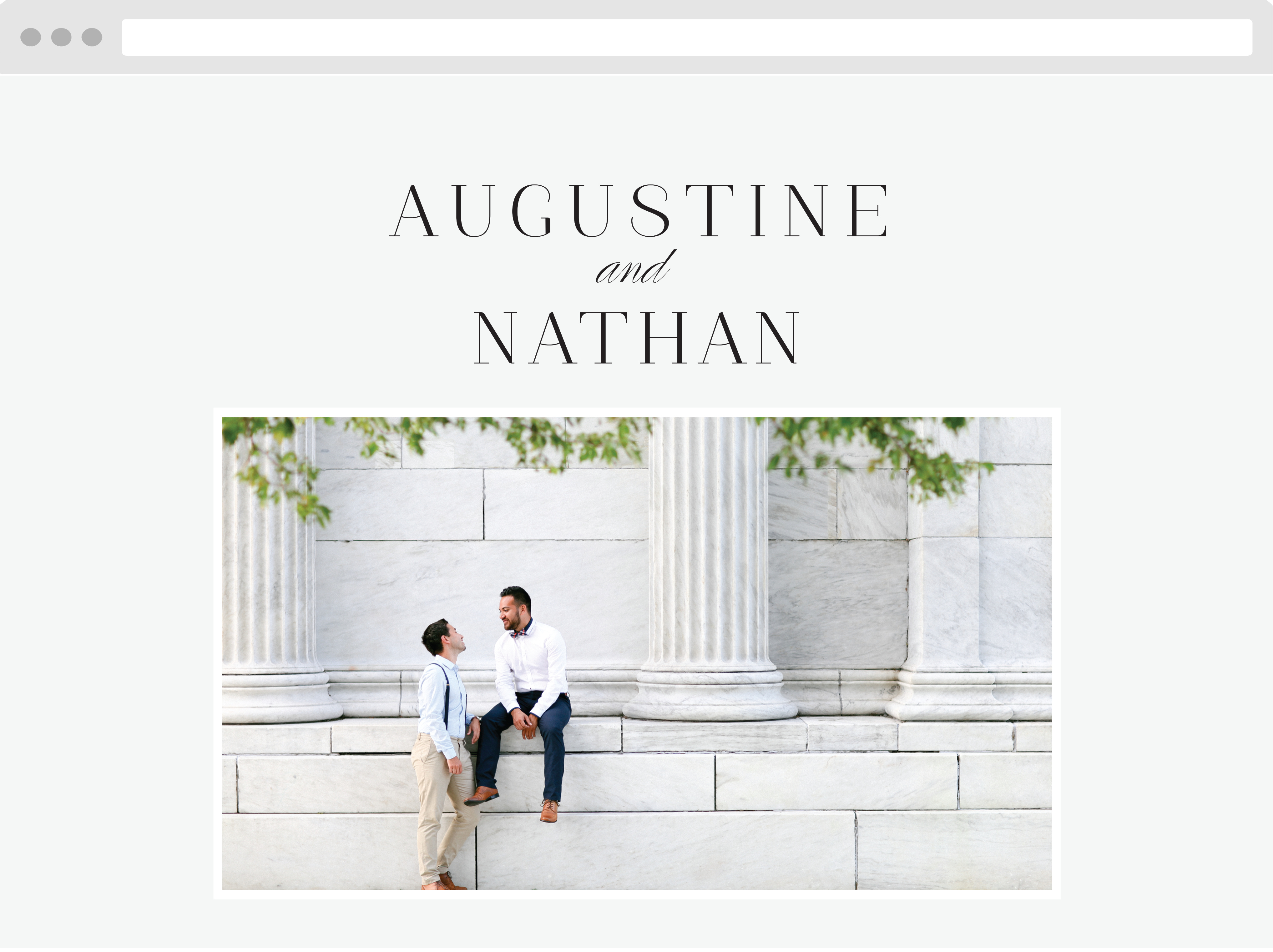 Lovely Opaque Wedding Website by Basic Invite