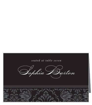 Formal Damask Wedding Invitations by Basic Invite