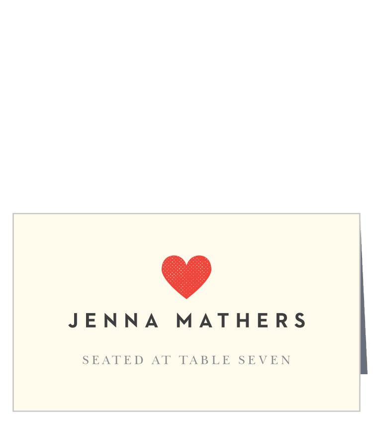 Charming Mustache Place Cards by Basic Invite