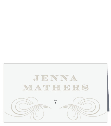 Streamlined Scroll Wedding Invitations by Basic Invite