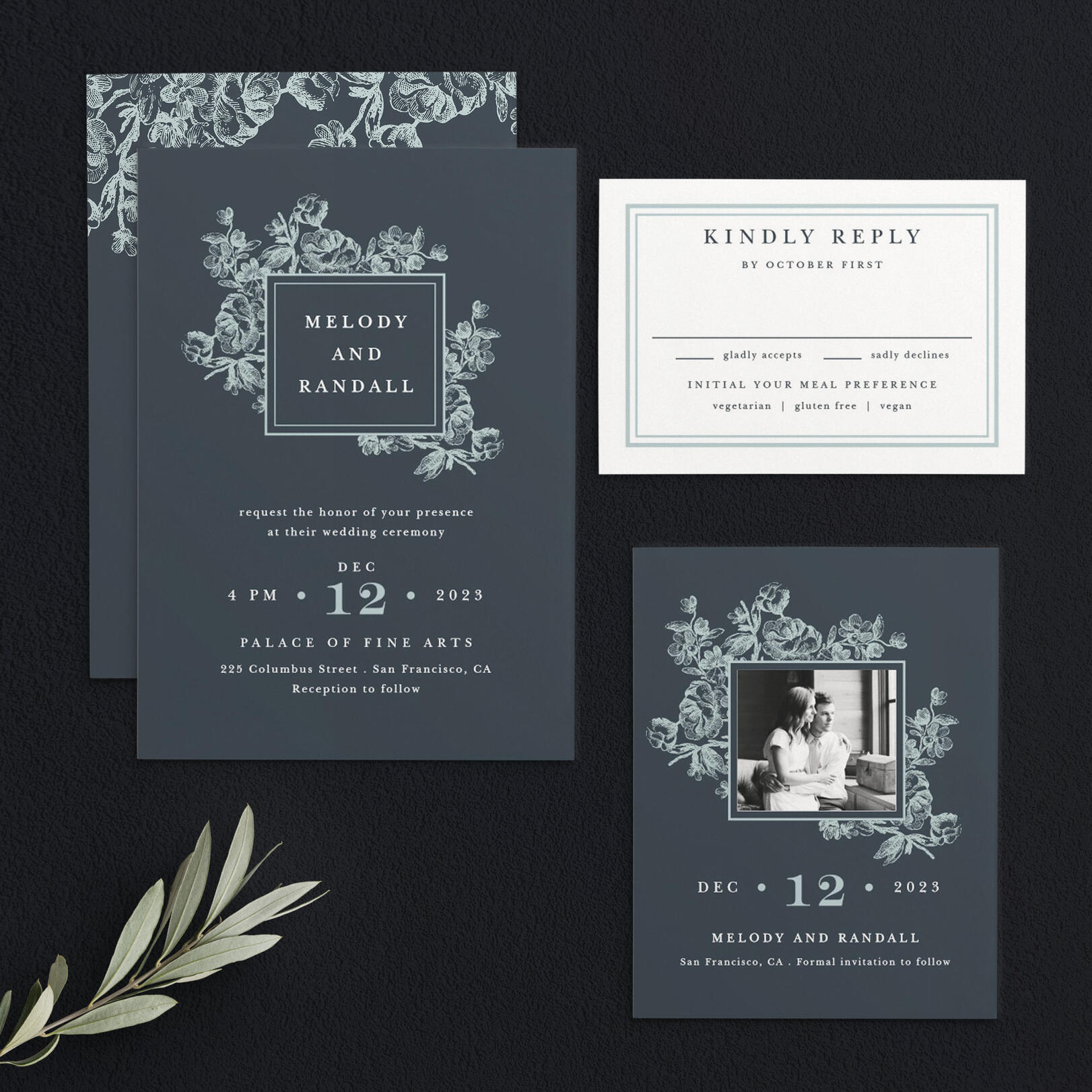 Victorian Square Wedding Invitations by Basic Invite