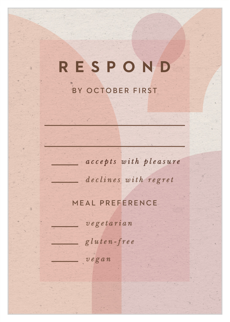 Mod Shapes Response Cards by Basic Invite