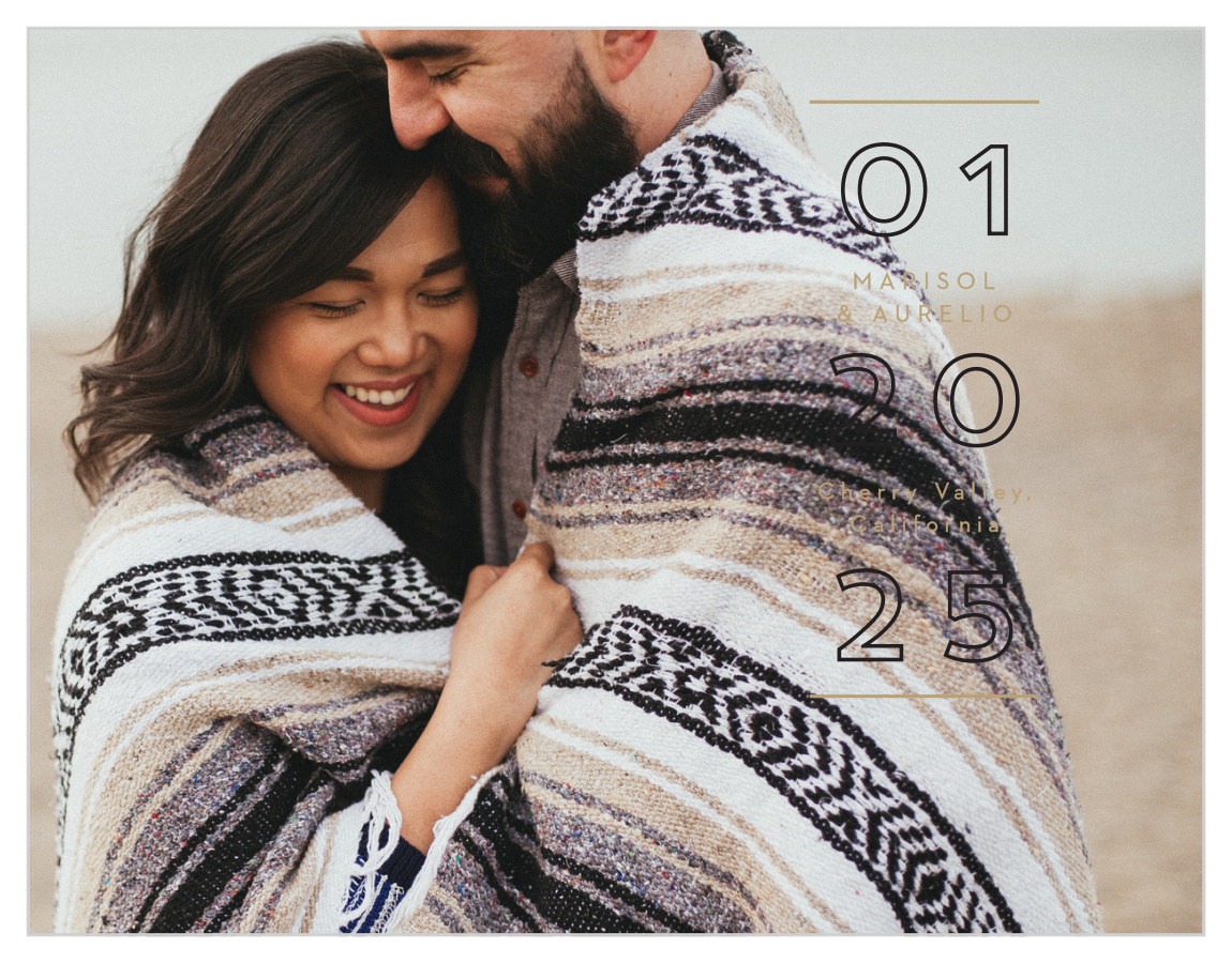 Mod Grid Save the Date Cards by Basic Invite