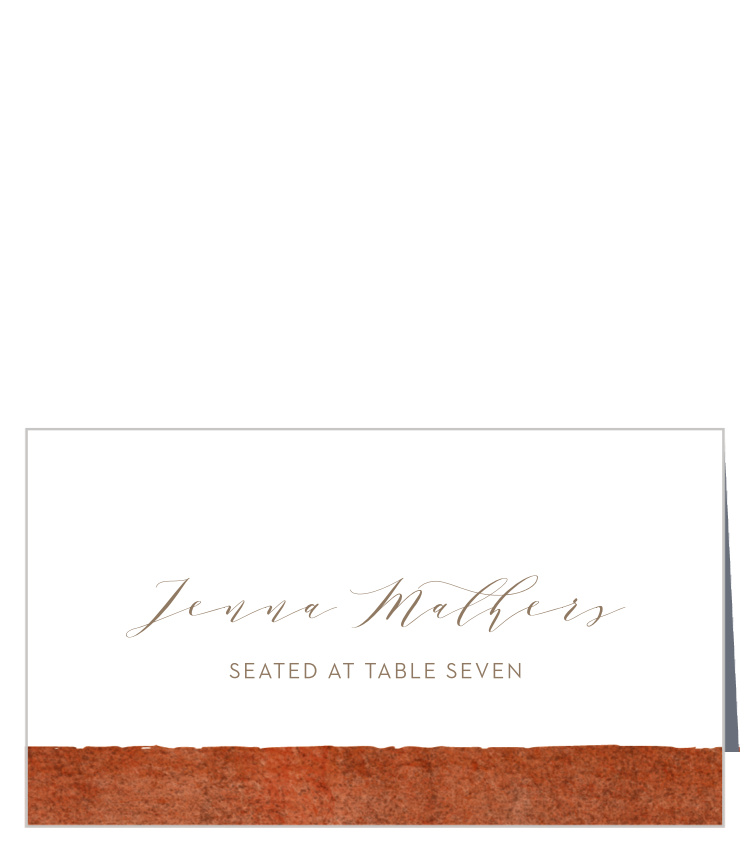 Red Rock Place Cards by Basic Invite