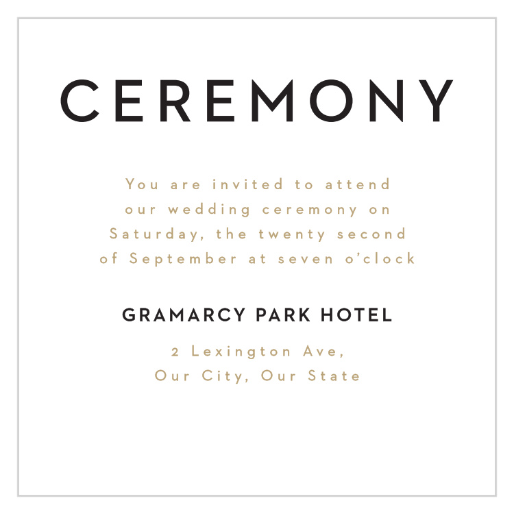 Mod Grid Wedding Invitations by Basic Invite