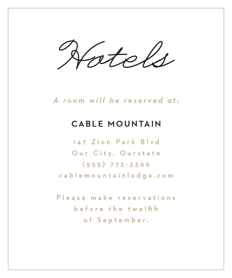 Mod Grid Accommodation Cards by Basic Invite