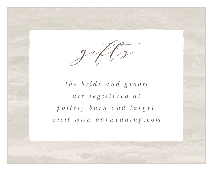 Aspen Trees Registry Cards by Basic Invite