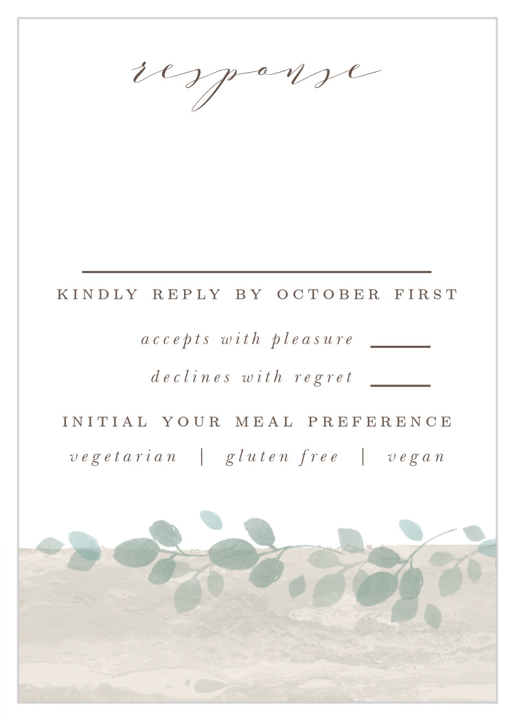 Aspen Trees Response Cards by Basic Invite