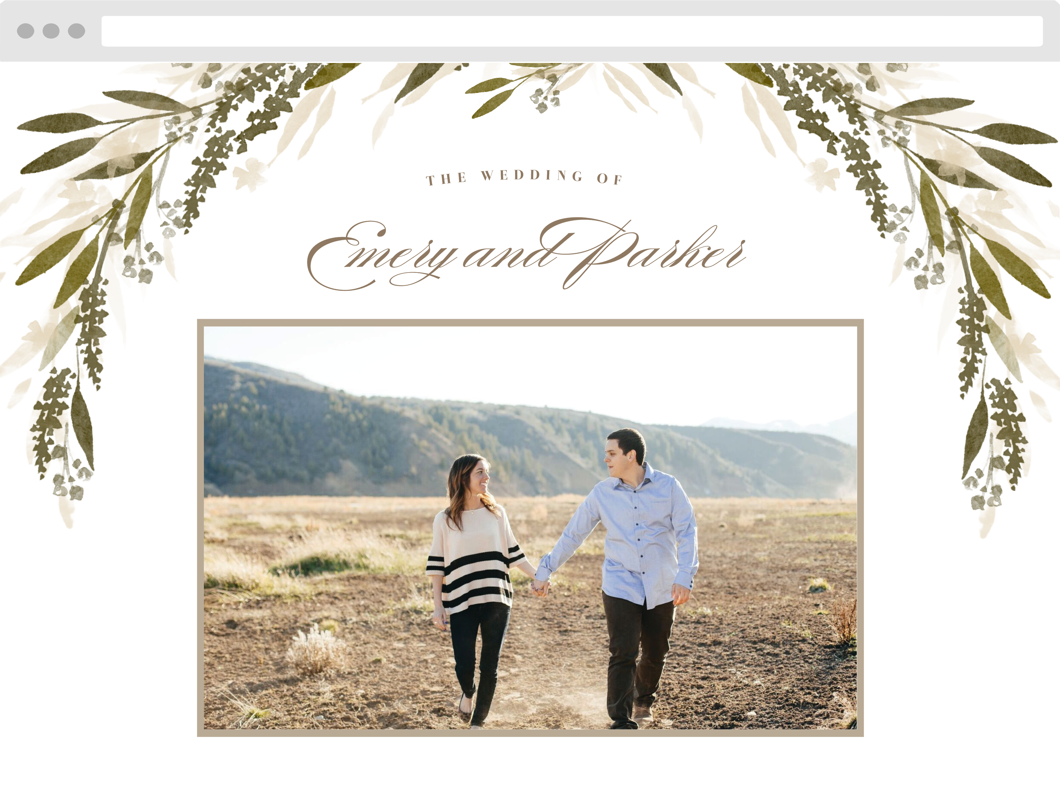 Elegant Wreath Wedding Invitations by Basic Invite