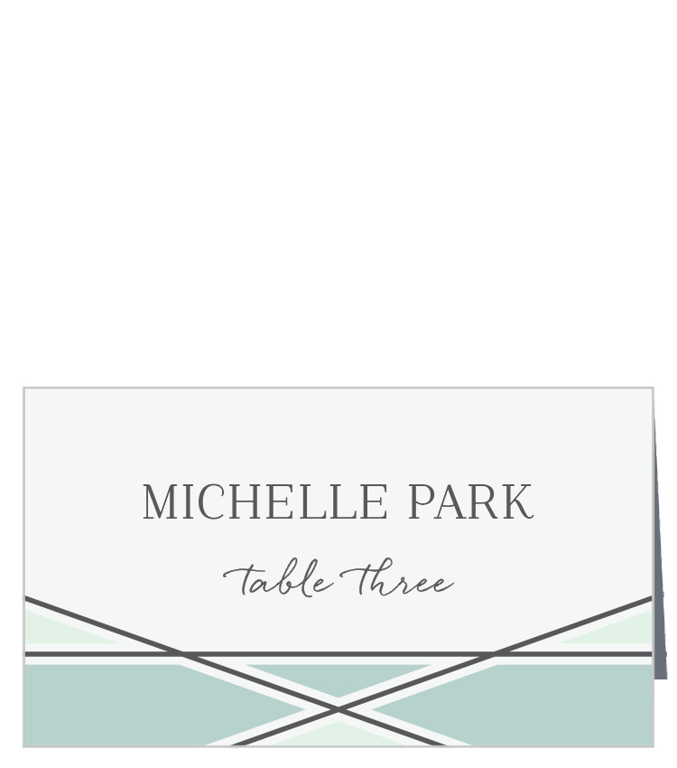 Simple Lines Place Cards by Basic Invite