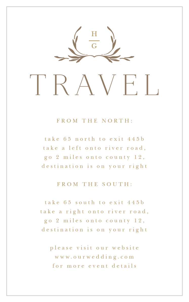 Monogrammed Minimalist Wedding Invitations by Basic Invite