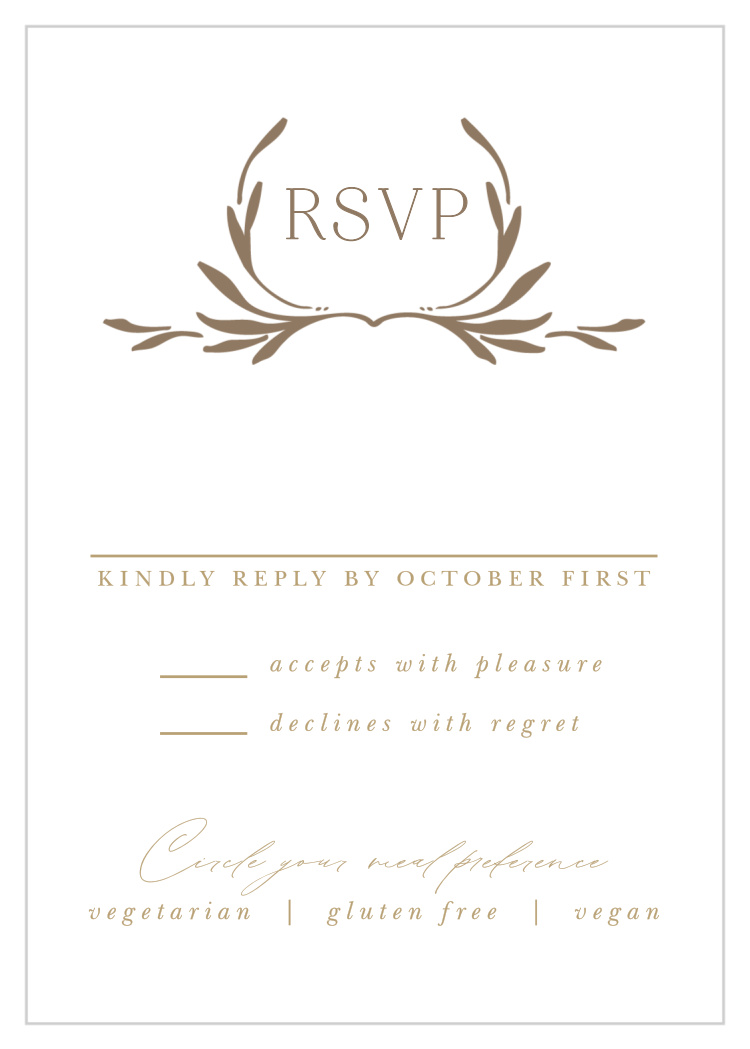 Monogrammed Minimalist Wedding Invitations by Basic Invite