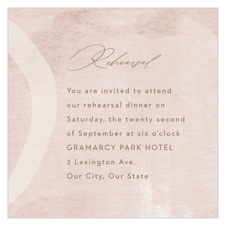 Composed Canvas Rehearsal Cards by Basic Invite