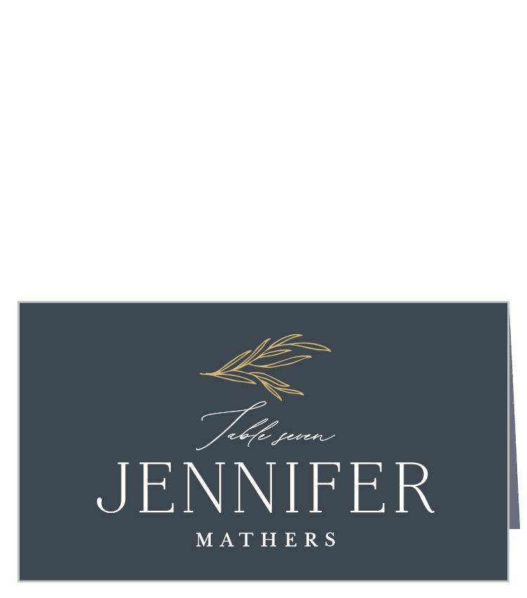 Leafy Laurel Place Cards by Basic Invite
