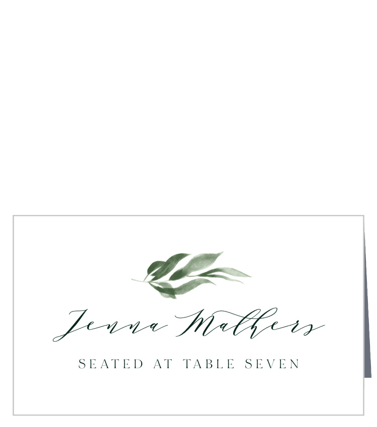 Verdant Vine Place Cards by Basic Invite