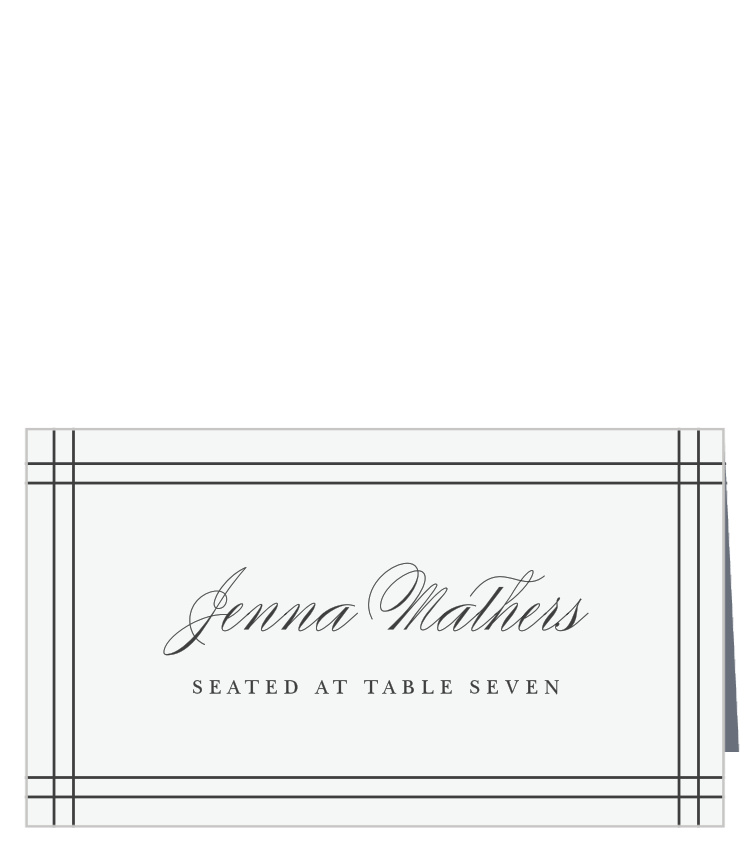 Classical Statement Place Cards by Basic Invite