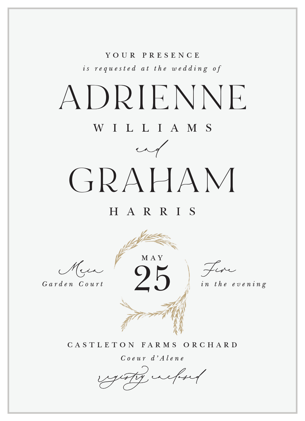 Looking Glass Wedding Invitations by Basic Invite