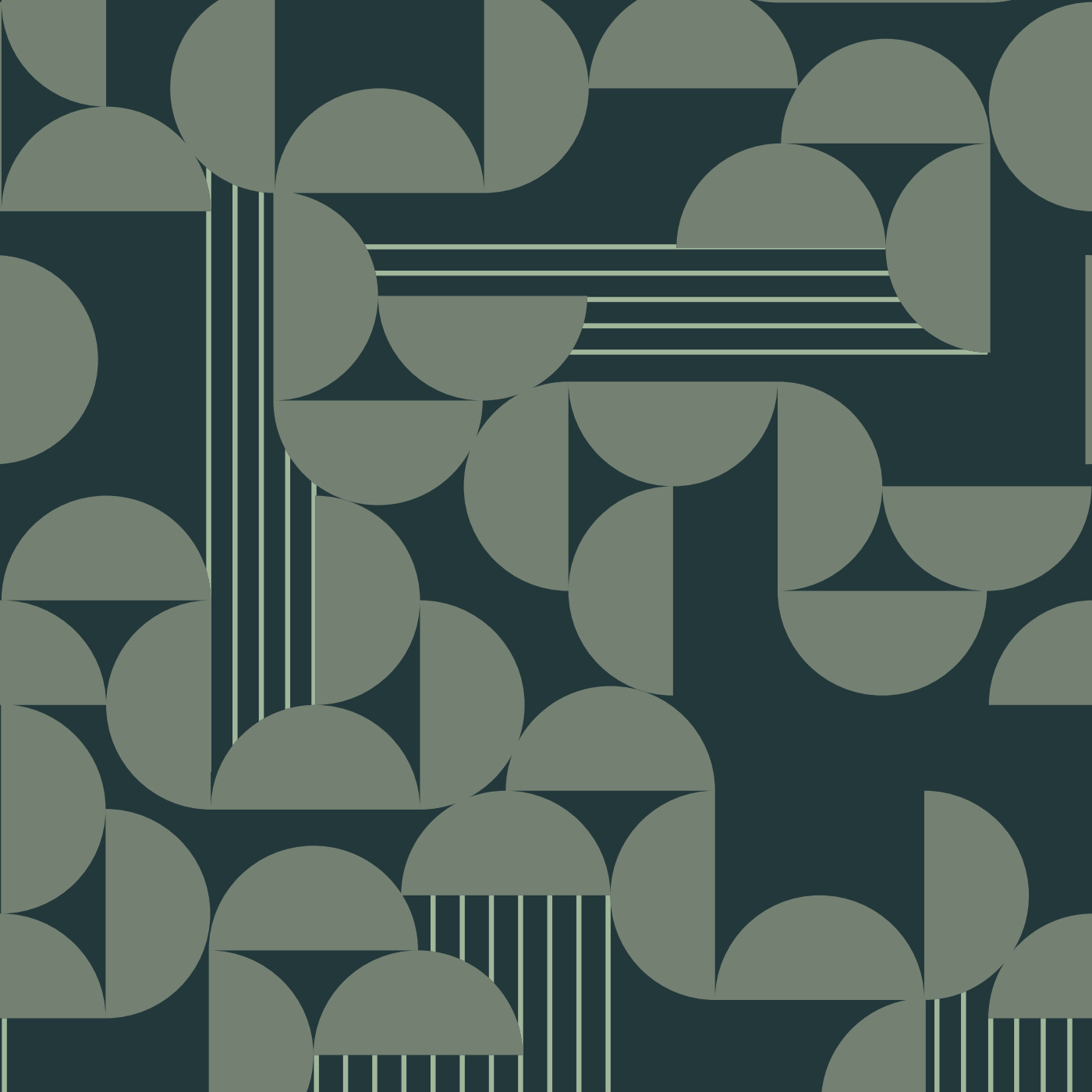 Midcentury Abstract Peel And Stick Removable Wallpaper | Love vs. Design