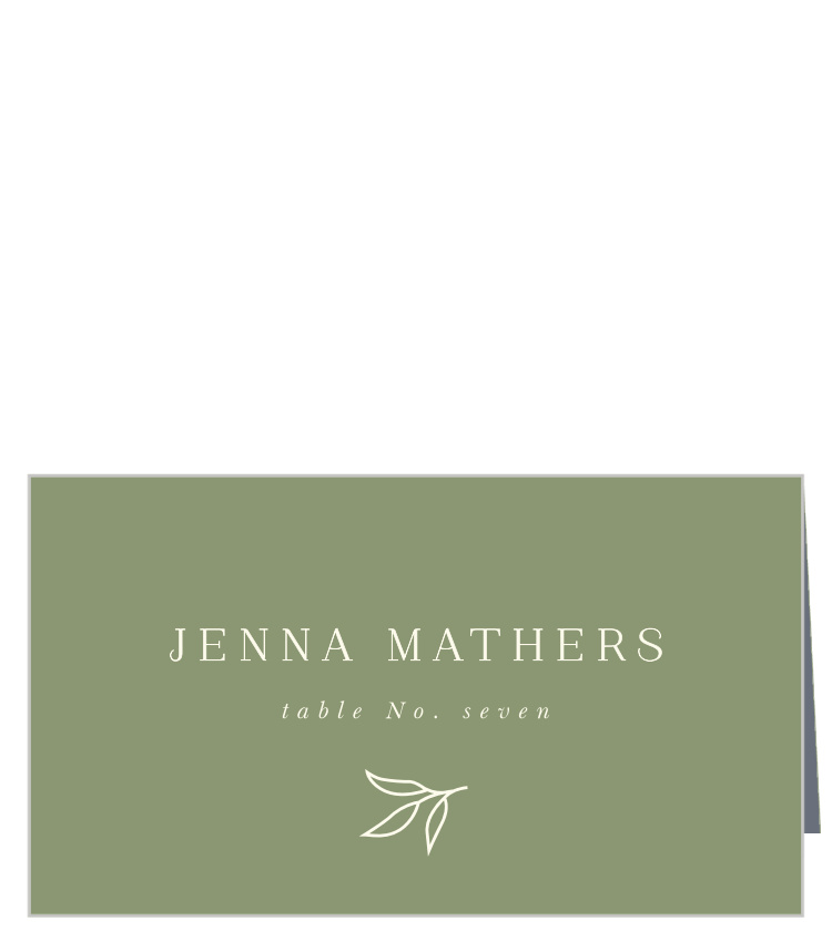 Mod Monogram Place Cards by Basic Invite