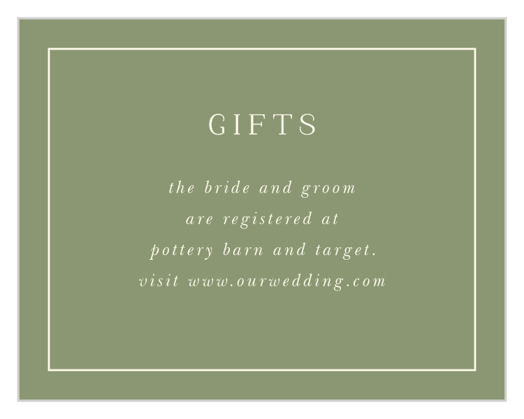 Mod Monogram Registry Cards by Basic Invite