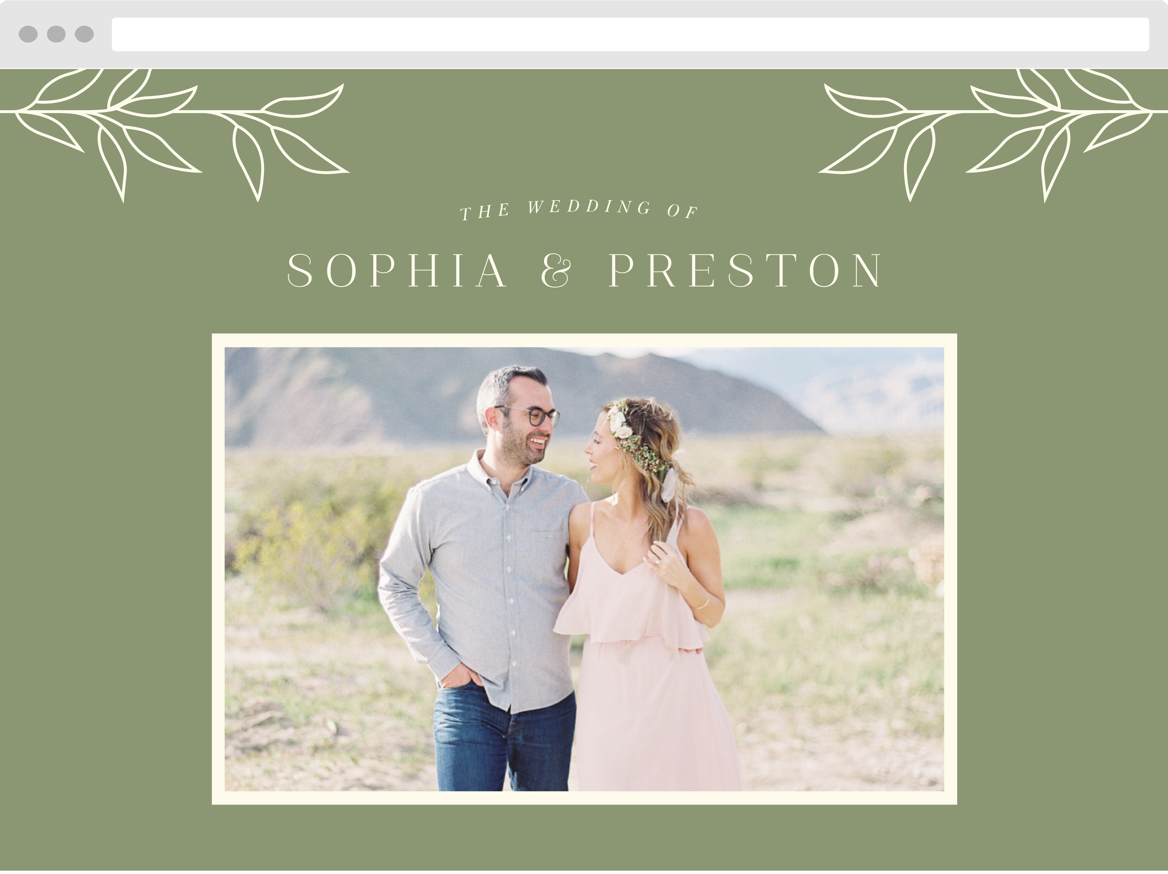Mod Monogram Wedding Website by Basic Invite