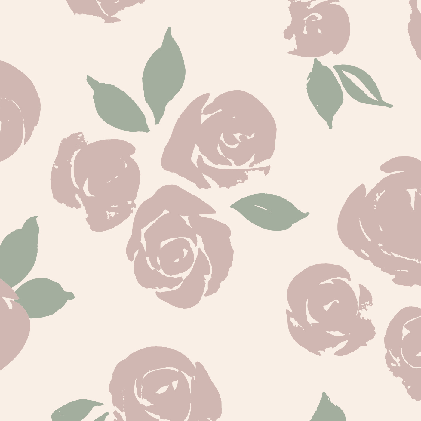 Neutral Roses Peel And Stick Removable Wallpaper | Love vs. Design