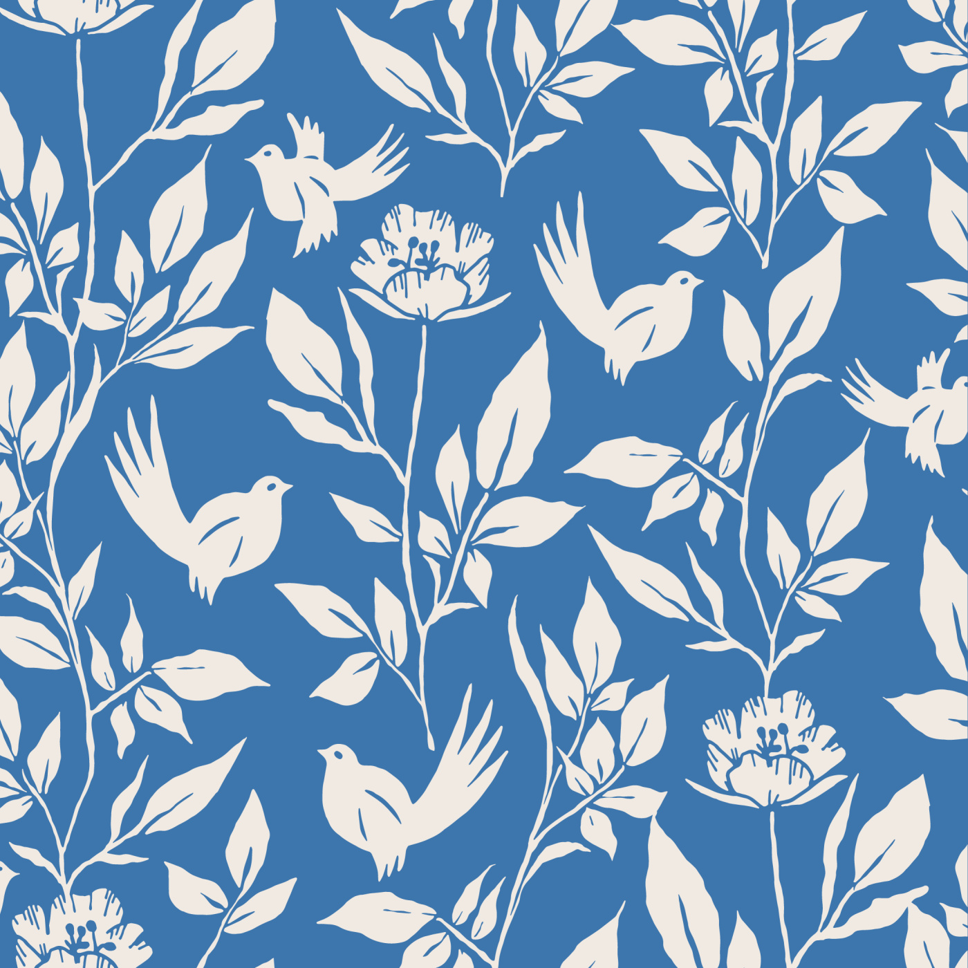 Songbird Toile Peel and Stick Wallpaper | Love vs. Design