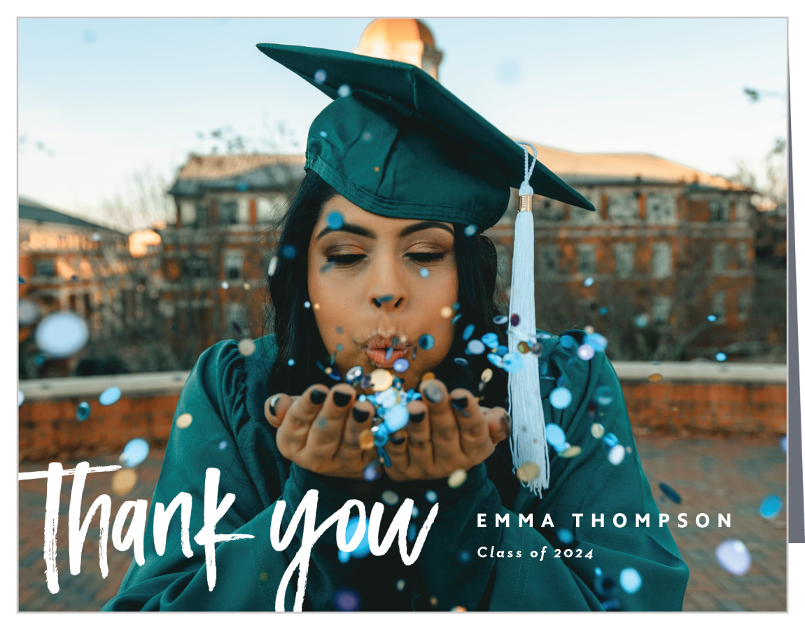 Just Graduated Graduation Thank You Cards by Basic Invite