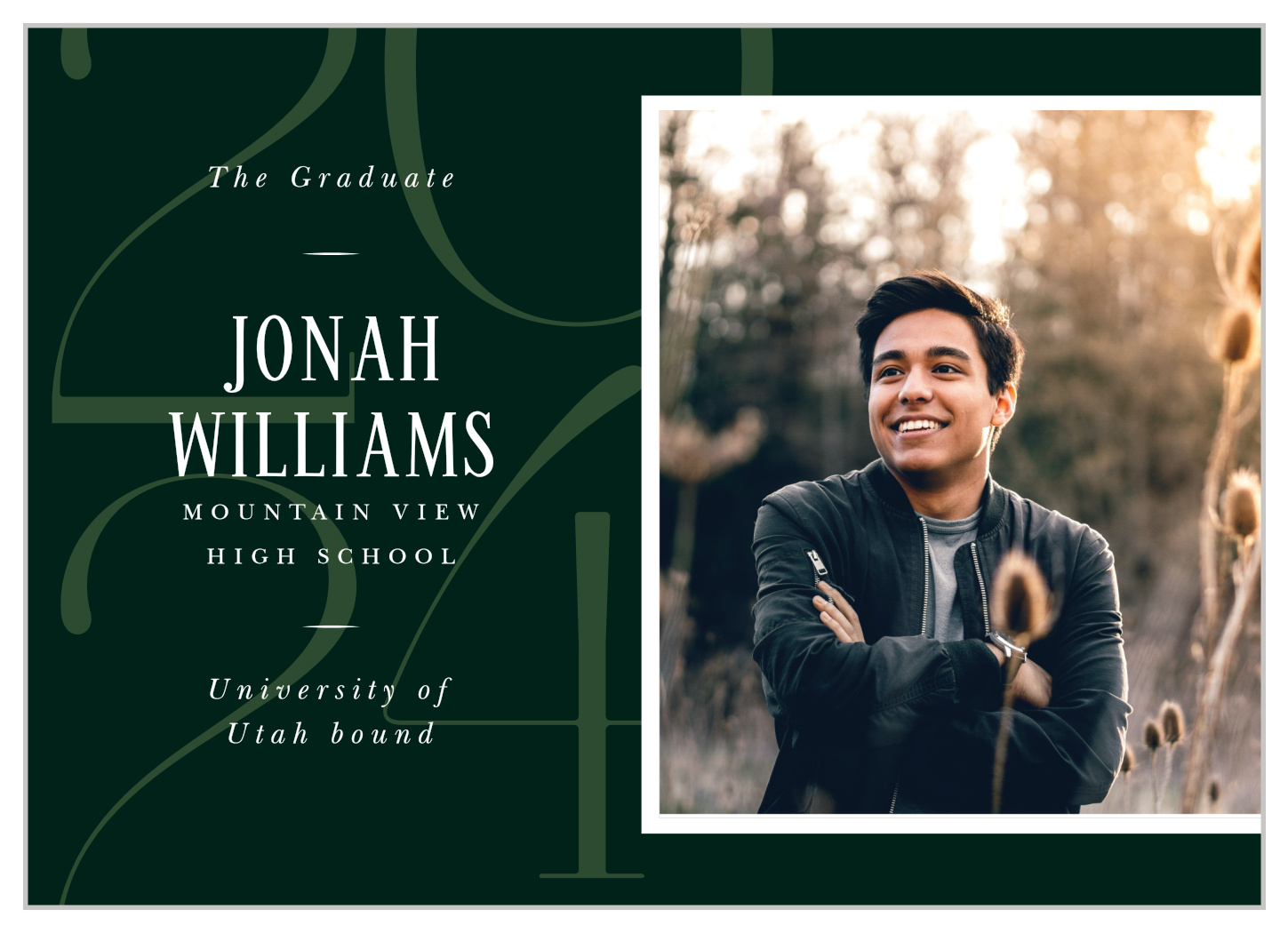 Classic Overlay Graduation Announcements by Basic Invite