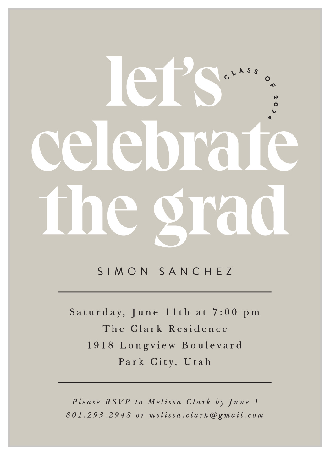 Mod Masthead Graduation Invitations by Basic Invite