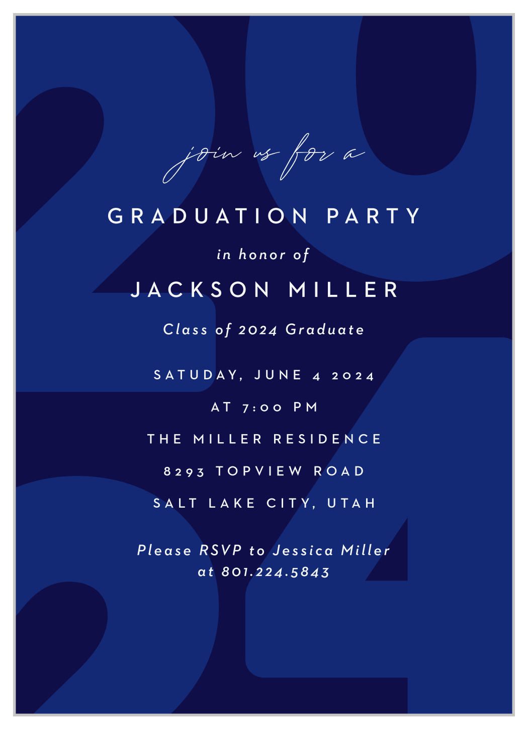 Split Year Graduation Invitations by Basic Invite