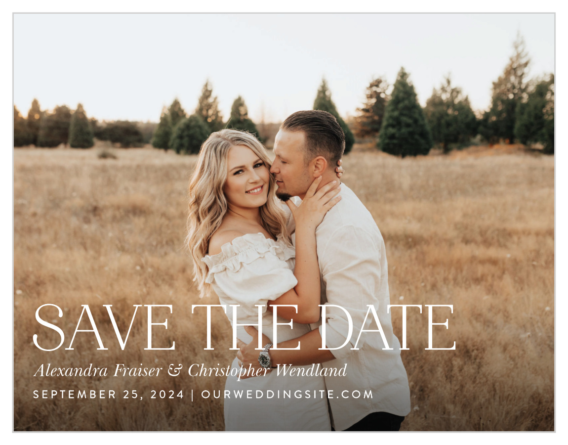 Simply Classy Save the Date Cards by Basic Invite