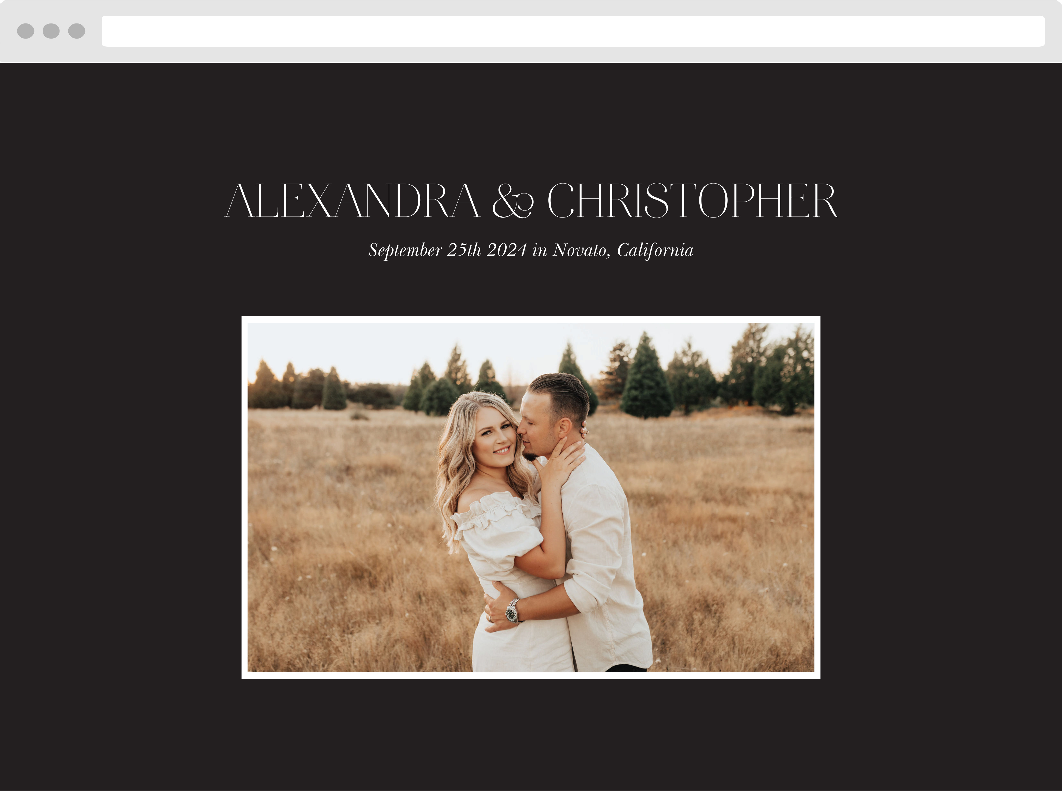 Simply Classy Wedding Website by Basic Invite