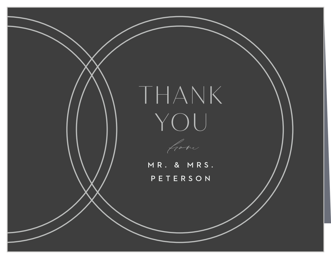 Ring Simplicity Wedding Thank You Cards by Basic Invite