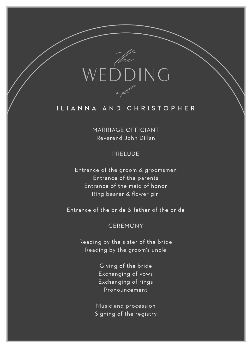 Ring Simplicity Wedding Programs by Basic Invite