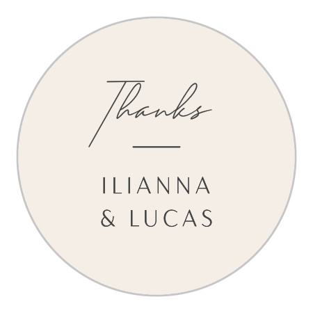 Ilianna Elegance Wedding Stickers by Basic Invite
