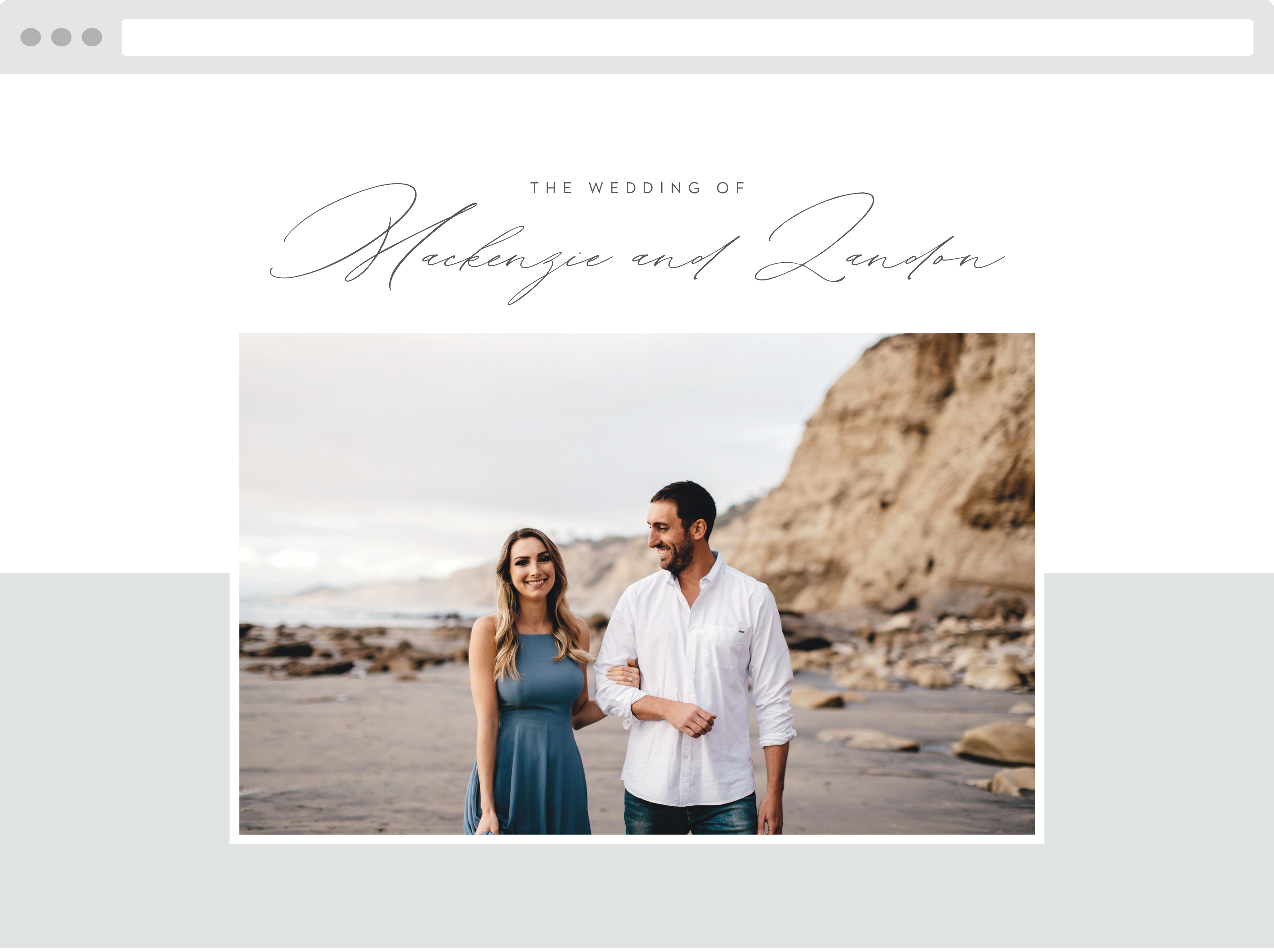 Asymmetrical Initials Wedding Invitations by Basic Invite