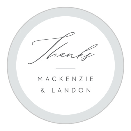 Asymmetrical Initials Wedding Invitations by Basic Invite