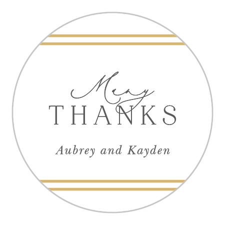 Alluring Aubrey Wedding Stickers by Basic Invite